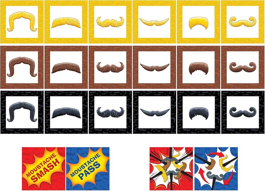 JUEGO DEL BIGOTE – MOUSTACHE – Nube de Colores