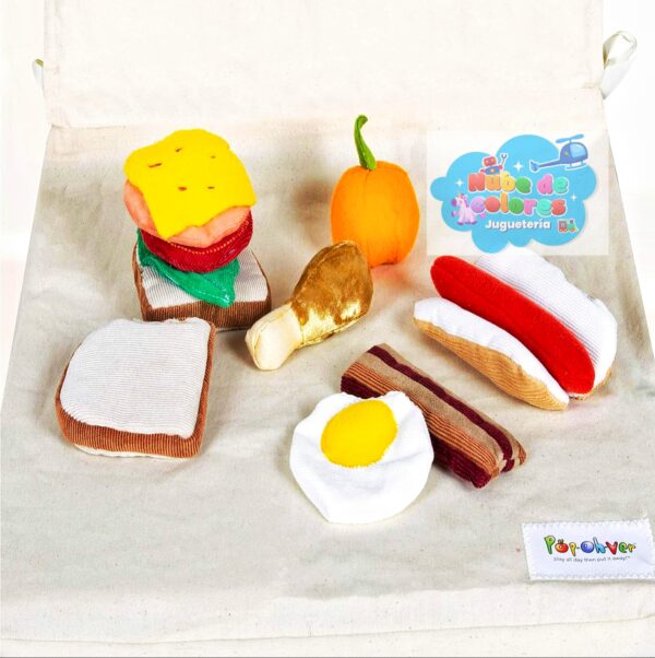 SET DE COMIDA – SÁNDWICH – Nube de Colores