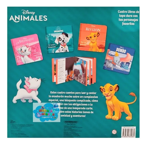 MALETA 4 LIBROS «DISNEY ANIMALES» – Nube de Colores