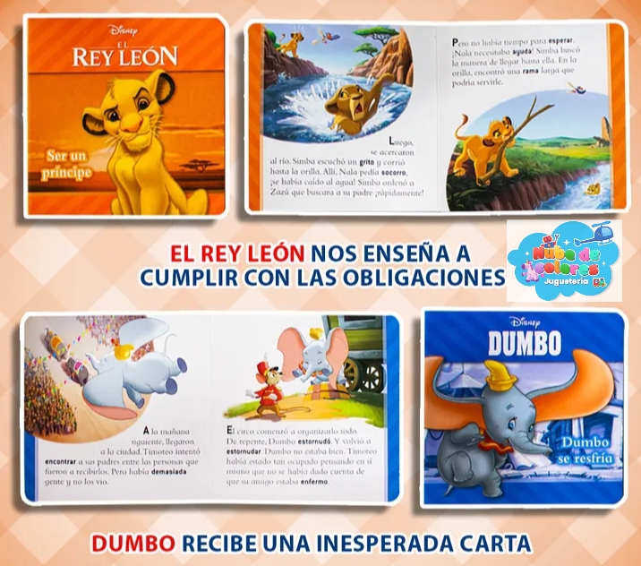 MALETA 4 LIBROS «DISNEY ANIMALES» – Nube de Colores