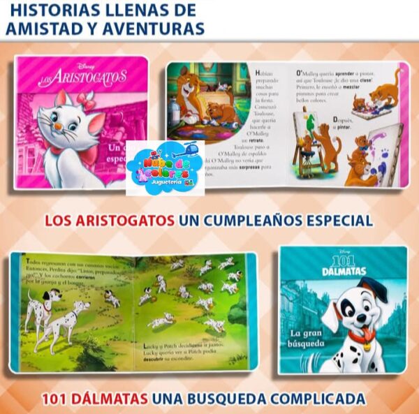 MALETA 4 LIBROS «DISNEY ANIMALES» – Nube de Colores
