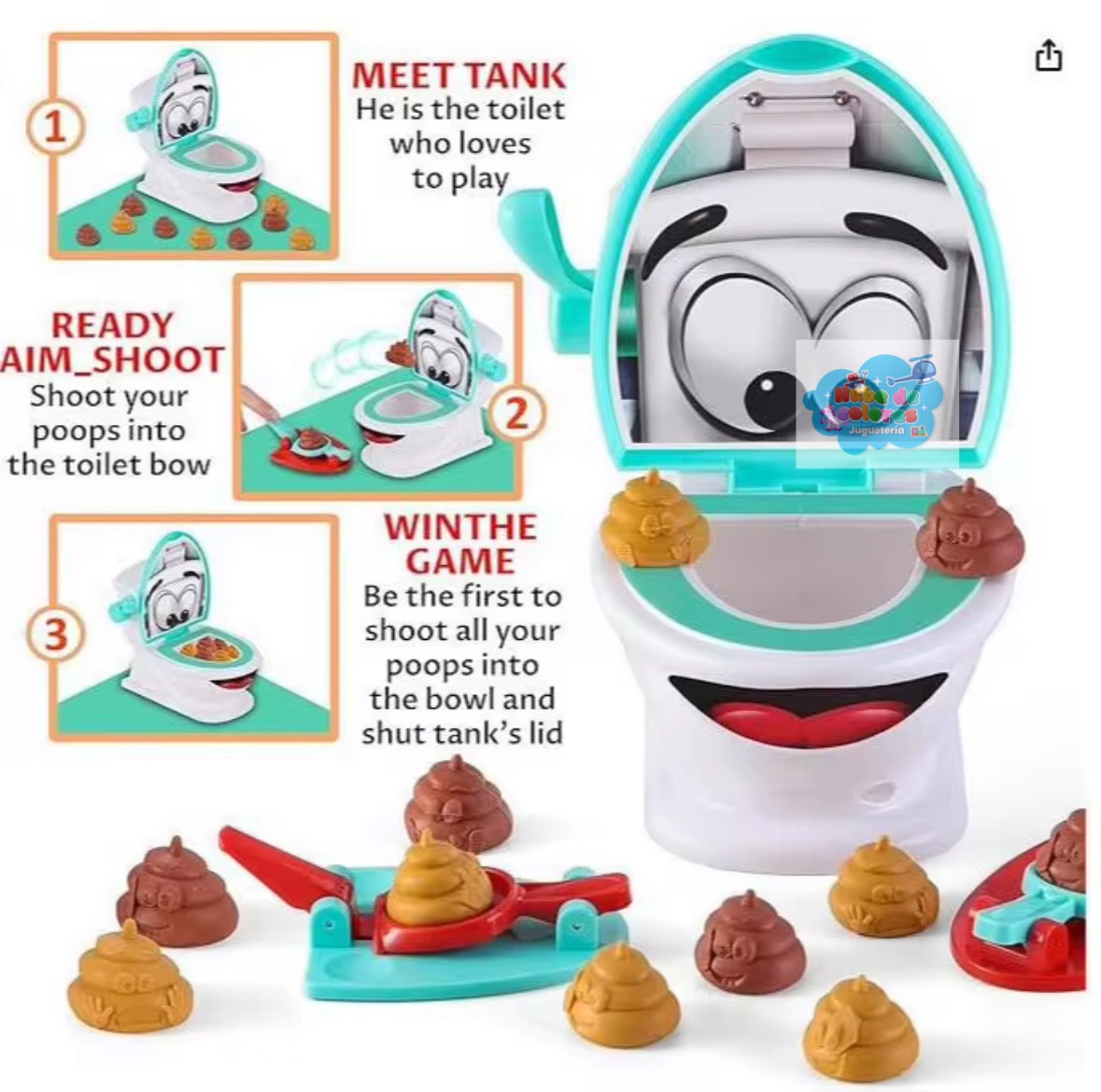 JUEGO DE LA CACA 💩 – Toilet game – Nube de Colores