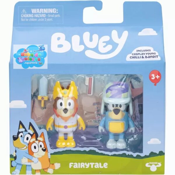 2 FIGURAS «CUENTO DE HADAS» – BLUEY – Nube de Colores